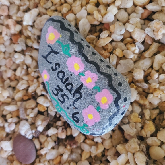 Hand Crafted | Other | Hand Painted Rock Bible Verse | Poshmark